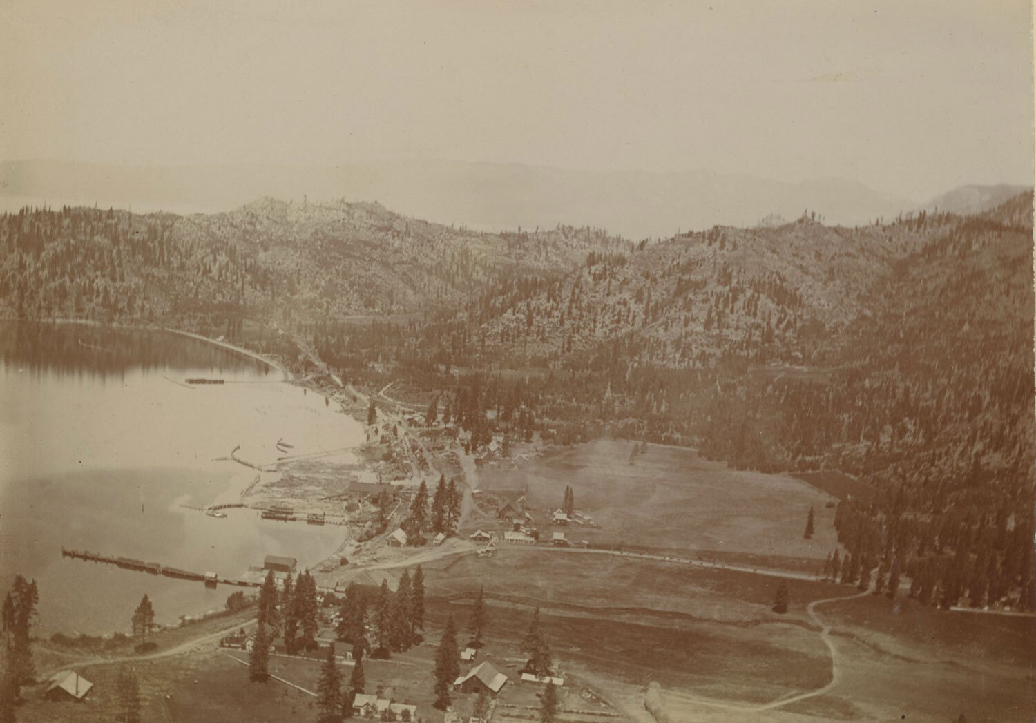 GLENBROOK, NEVADA title supplied . Albumen photograph | Nevada, Lake ...