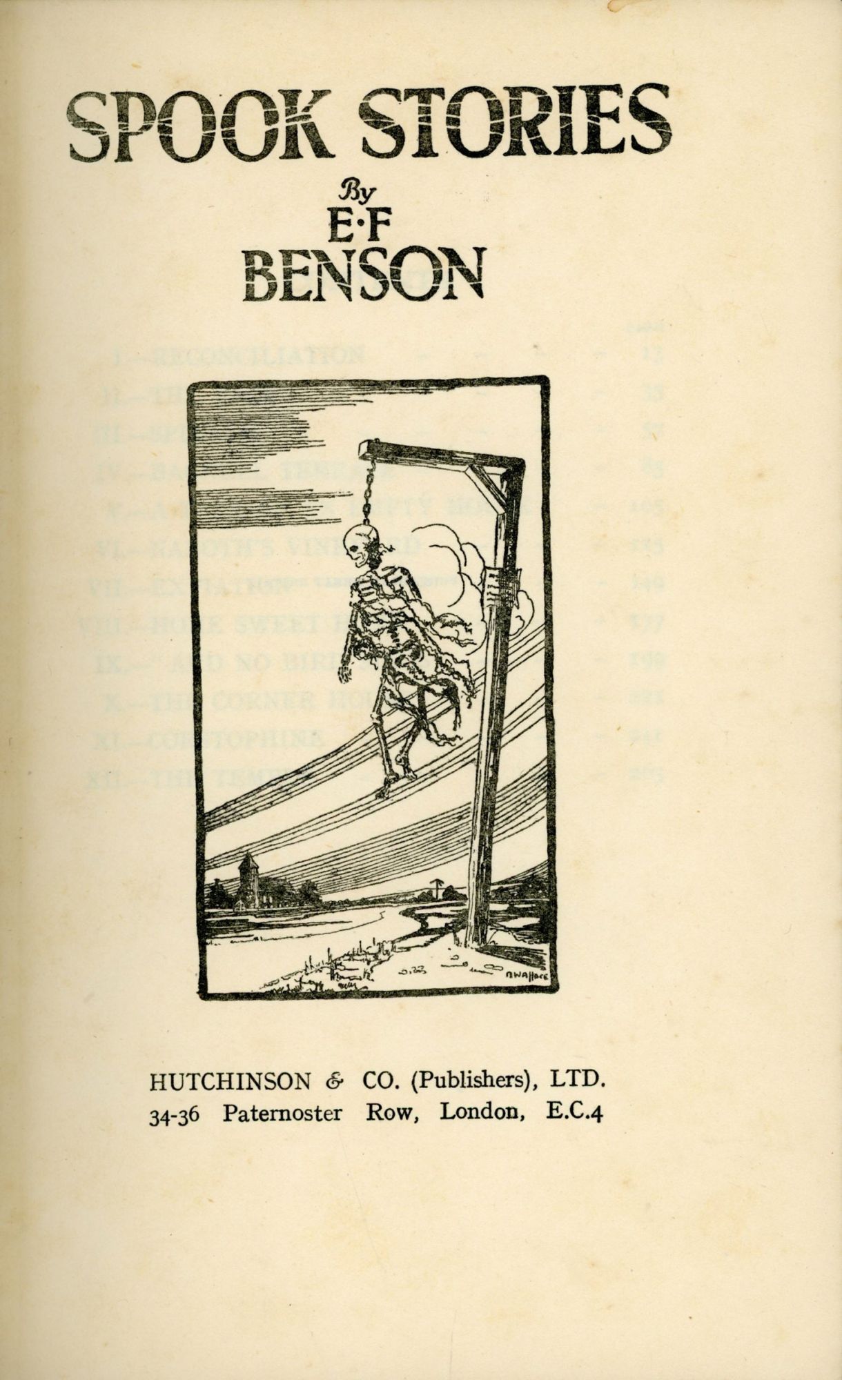 SPOOK STORIES | Benson | First edition